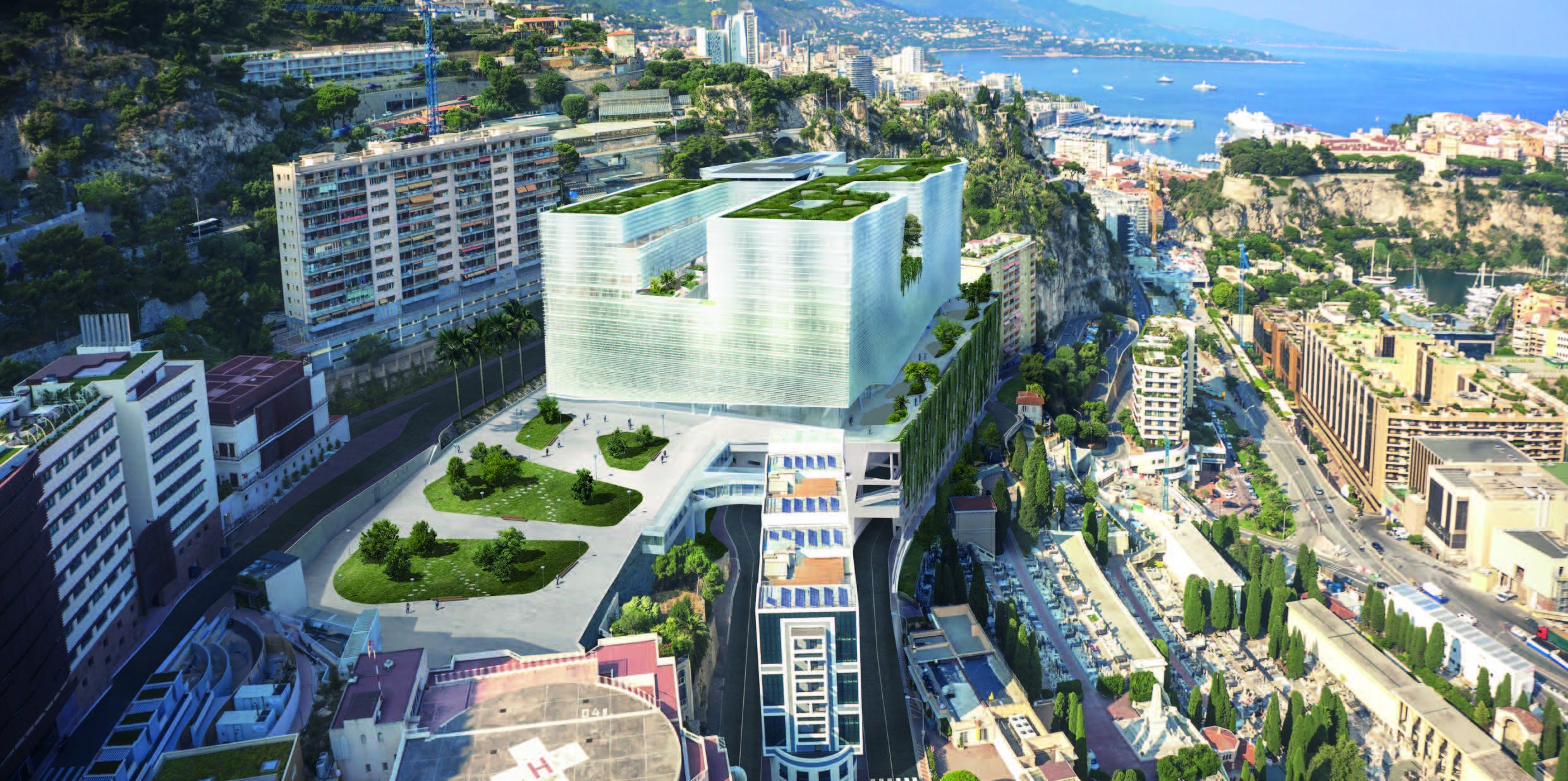 REPORT - Visite du chantier du Centre Hospitalier Princesse Grace